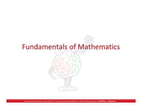 Mind Gym Mathematics Fundamentals Of Mathematics Lecture Notes Copy Fundamentals Of