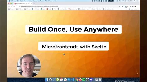 Build Once Use Anywhere Microfrontends With Svelte Youtube