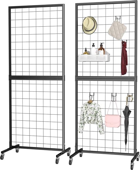 2 Pack Display Stand 2 X 5 5 Ft Grid Wall Panels Heavy Duty