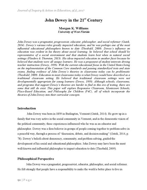 John Dewey In The 21th Century Summaries English Literature Docsity