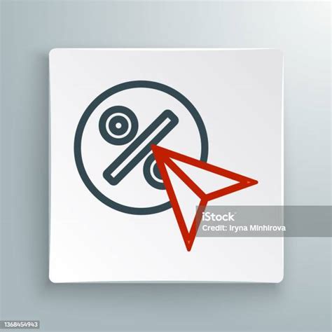 흰색 배경에서 격리된 라인 할인 백분율 태그 아이콘입니다 쇼핑 태그 기호입니다 특별 오퍼 사인 할인 쿠폰 기호 다채로운 개요