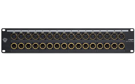 PATCHBAY XLR 16 VIAS ESTÉREO DB25 X XLR BLACK LION AUDIO PBR XLR 32 DSUB AT PROAUDIO