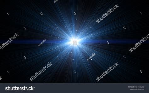 Particle Light Explosion Space Illustration Render Stock Illustration Shutterstock