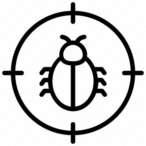 Bug Target Bug Testing Debug Mode Debugging Memory Dumps Icon