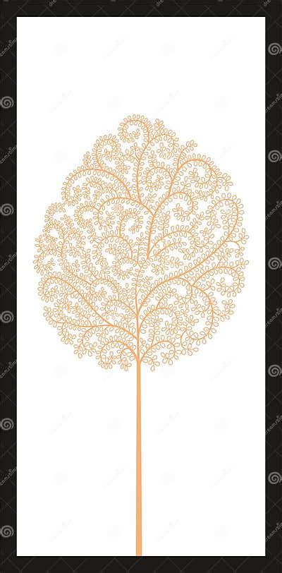 Wardrobe Door Partition Tree Floral Pattern Geometric Design Cdr Vector