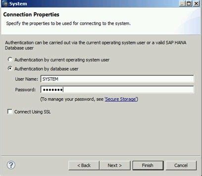 Add New HANA System In HANA Studio