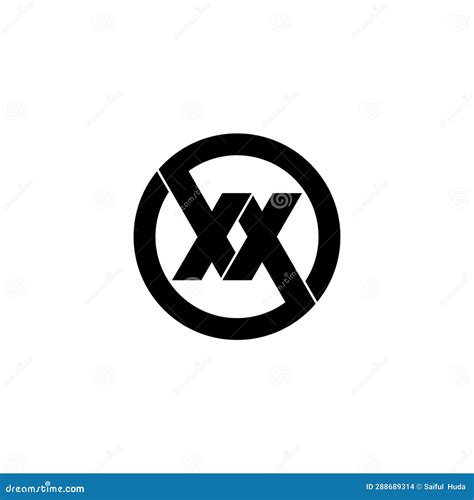 Letter XX Circle Logo Design Vector Stock Illustration Illustration Of Connecting Company