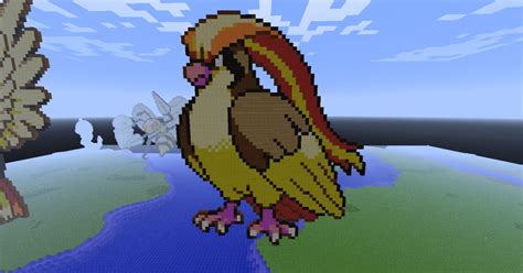 Pidgeot Pixel Art Minecraft Map