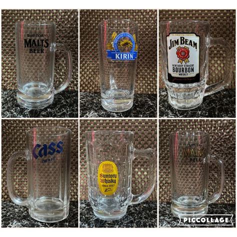 Vintage Beer Mugs Suntory Cass Kirin Jim Beam Etc Shopee