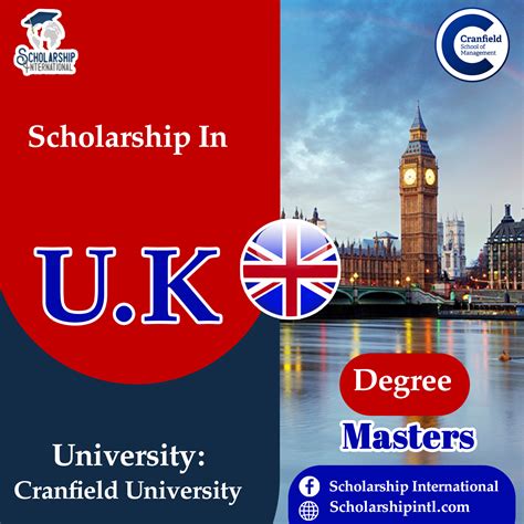 Professional Athlete Scholarship At Cranfield University 2023 In Uk