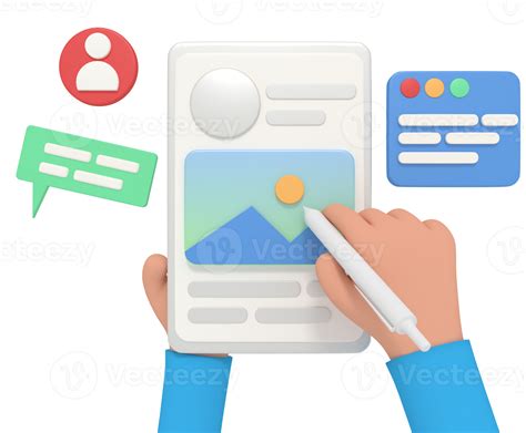 3d Illustration Of Designer Ui Developer 10986933 Png