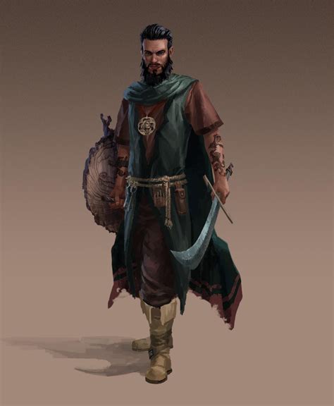 Oc Human Druid Commission Rcharacterdrawing