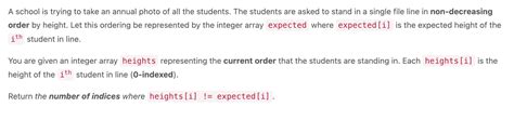 Leetcode Height Checker 자바스크립트 Javascript
