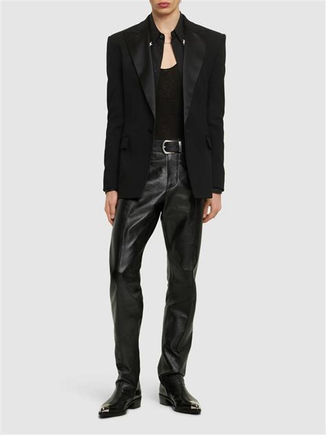 Balmain Double Crepe Wool Tuxedo Jacket Balmain