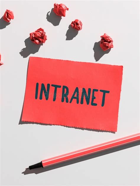 Conceptual Display Intranet Business Overview Local Or Restricted Communications Network