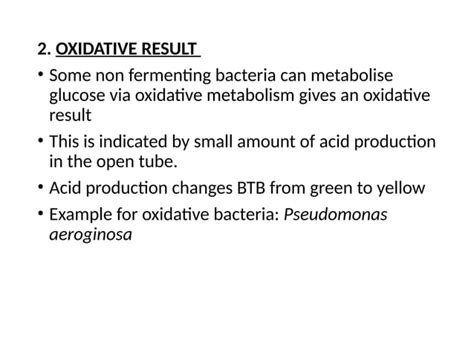 Nitrate Reductase Test And Oxidation Fermentation Test Pptx