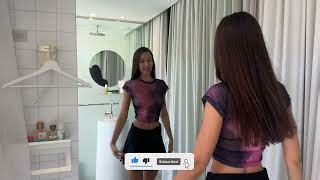 K Chic Sheer Carla Marini S Transparent Fashion Try On Carla Marini