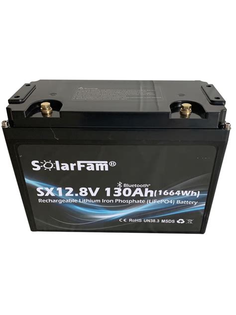Solarfam 12 Volt 130Ah LiFePo4 Lithium Accu Camping Power