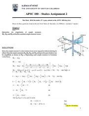 Apsc Assignment Solutions Pdf Apsc Statics Assignment Due