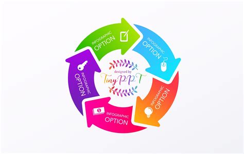 Arrows Circle Chart Infographic Process