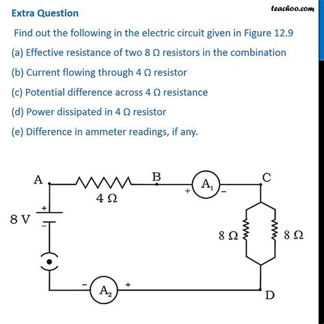Practice Problems For Electricity Class 10 Teachoo Science
