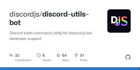 Github Discordjsdiscord Utils Bot Discord Slash Command Utility For