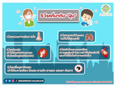 5 โรคที่มากับ ฝุ่น Dthorth