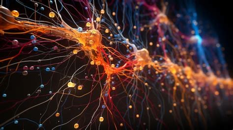 Premium Ai Image Neurons Communicating