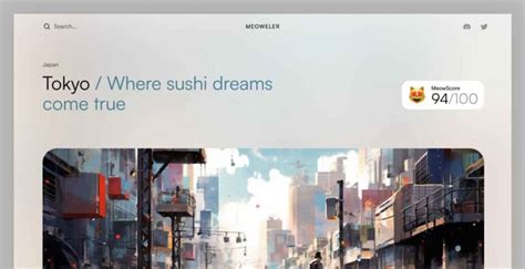 Meoweler CSS Nectar Web Design Awards CSS Gallery
