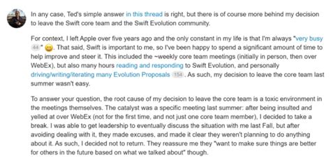 Swift 之父正式退出 Swift 核心团队：这只是在浪费我的时间 极术社区 连接开发者与智能计算生态