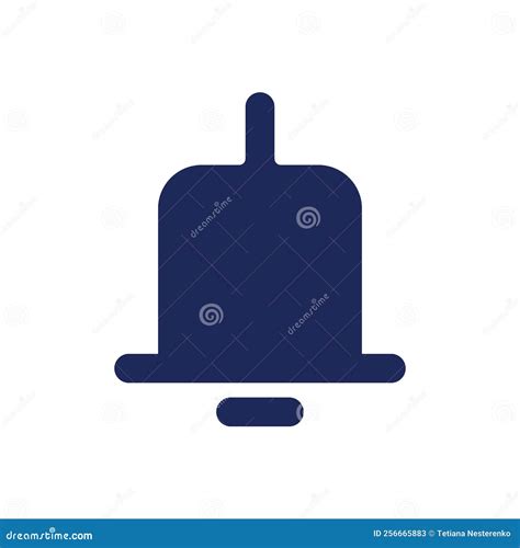 Notification Black Glyph Ui Icon Stock Vector Illustration Of Glyph Application 256665883