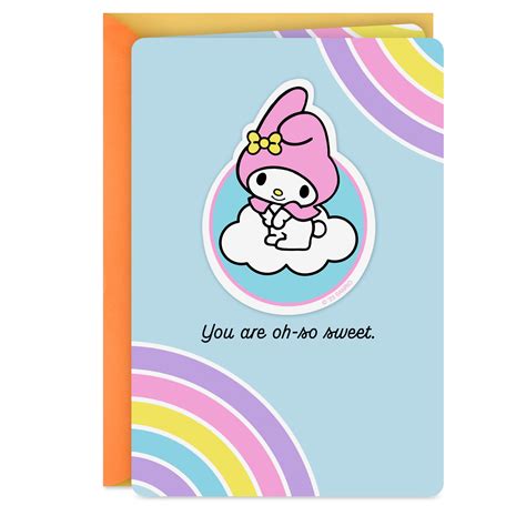 Hallmark Sanrio Hello Kitty And Friends Birthday Card With Decal Oh So