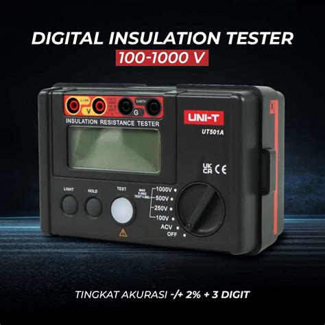 Jual UNI T Digital Insulation Resistance Voltage Tester 100 1000