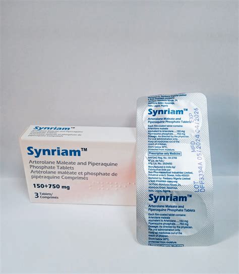 Synriam™ 150750mg Tablet Anti Malarial Beta Pharmacy