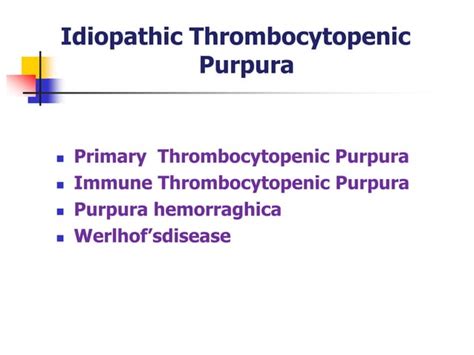 Bleeding Disorder Hemostasis Thrombocytopenia ITP Ppt Free Download