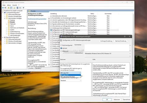 Windows 11 22H2 Drucker im Netzwerk sind standardmäßig mit RPC über TCP