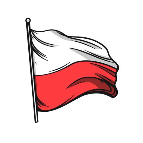 A Close Up Of A Flag With A Pole On A White Background Generative Ai Premium AI Generated Image