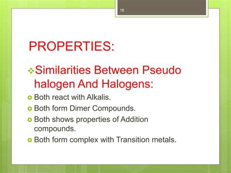 Interhalogens Pseudohalogens Ppt