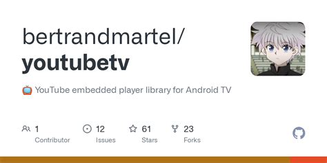GitHub Bertrandmartel Youtubetv Tv YouTube Embedded Player Library