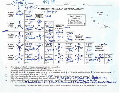 Solution Lewis Structure Vsepr Theory Vb Hybridization Wkst Key Worksheets Library