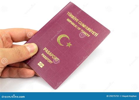 Turkish Passport Biometric Passport International Id For Turkish Citizen Royalty Free Stock