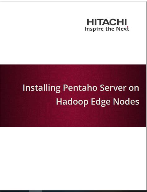 Pentaho Platform Pentaho Customer Portal