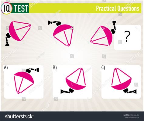 Iq Test Practical Questions Stock Vector Royalty Free 1361388404 Shutterstock