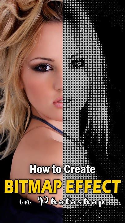 How To Create Bitmap Effect In Photoshop Blendpixart Youtube