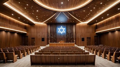Modern Synagogue Interior Stock Illustration Illustration Of Floor 353837852