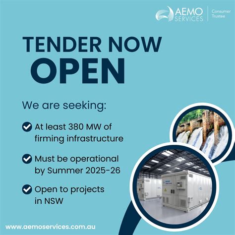 Aemo Services On Linkedin Tenders Firming Infrastructure Storage Energytransition