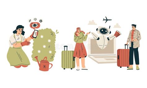 Artificial Intelligence Technology With People Character Interacting