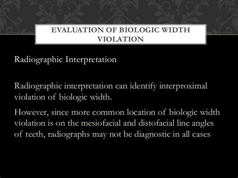 Biologic Width 2