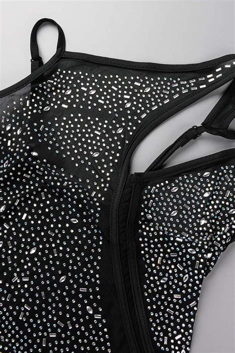 Wholesale White Sexy Solid Hollowed Out Patchwork Hot Drill
