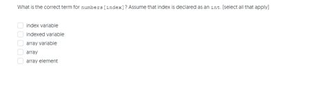 Answered What Is The Correct Term For Numbers Bartleby